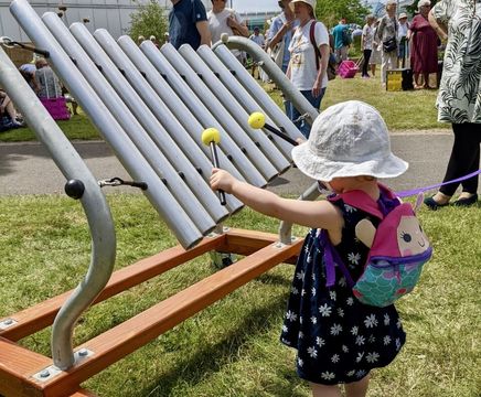 Outdoor musical instruments for Gardeners' World Live | Acoustic Arts