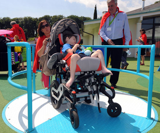 Wheelspin Inclusive Play Roundabout | Jupiter Play | ESI External Works