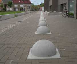 Semi cast stone bollard | URBASTYLE® | ESI External Works