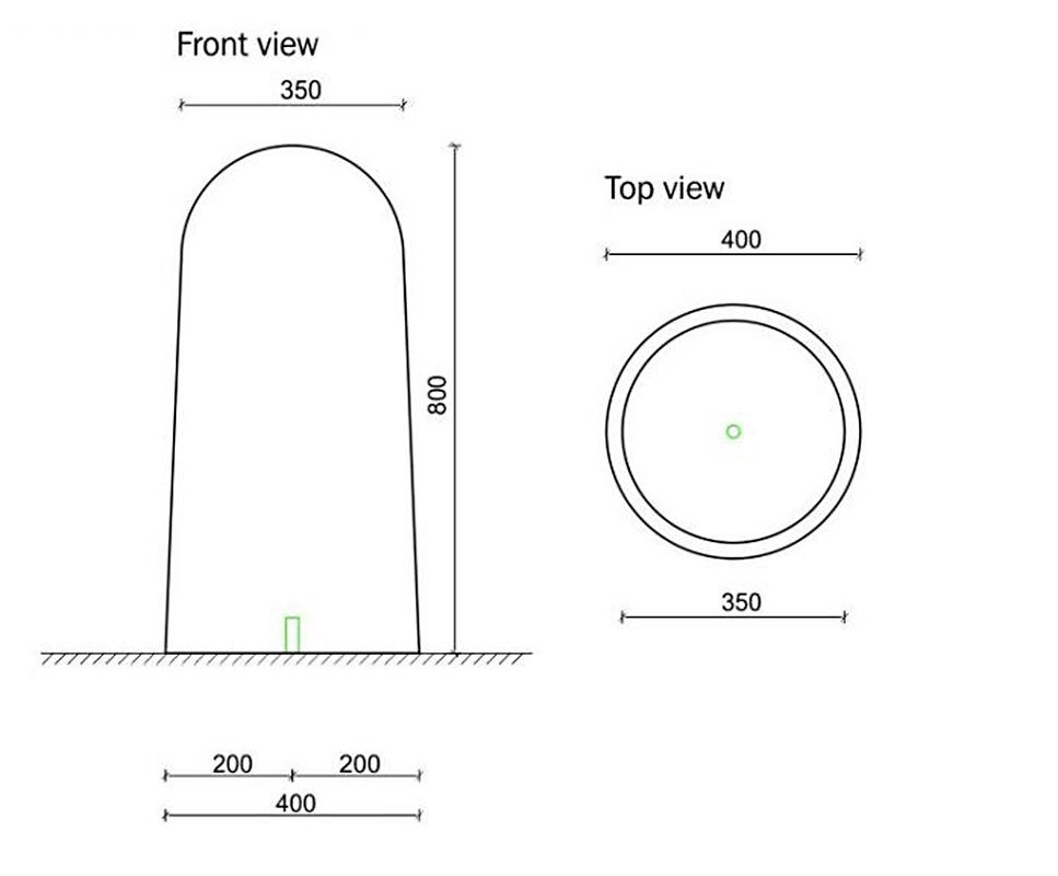 Fino cast stone bollards | Images