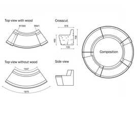 WOOD-Line Round tree seat | URBASTYLE® | ESI External Works