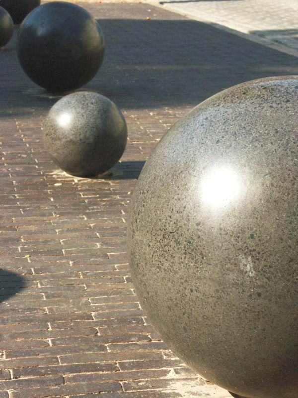 Bollard Round - concrete sphere bollard | Images