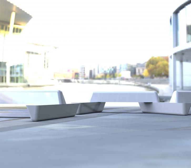 Rely Bench - 3D printed concrete security bench for public spaces | Images