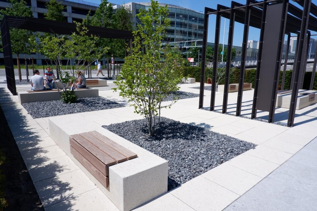 Images for Concrete paving, seating and bollards for airport refurb