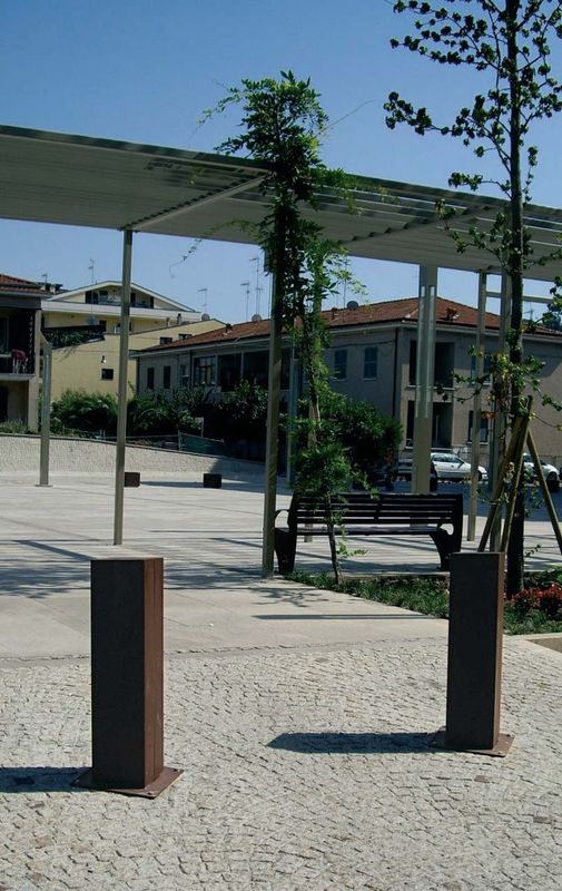 Images for Hesperia corten steel bollards by Metalco