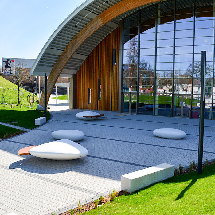 Images for Stone seating for Montem Ice Arena, Slough