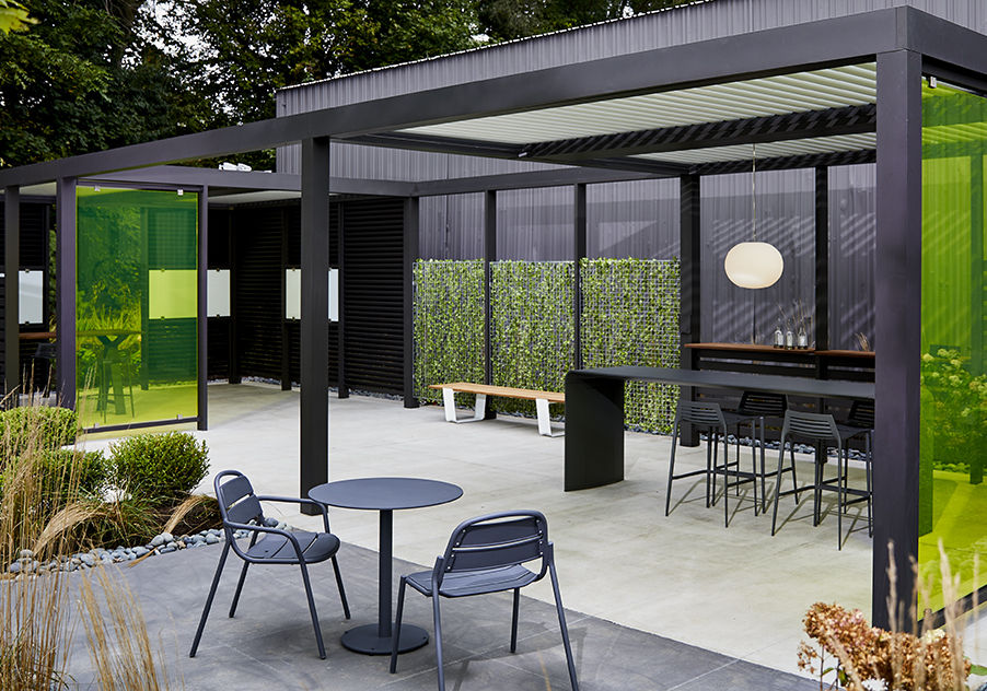 Upfit outdoor canopy structure by Landscape Forms | Images