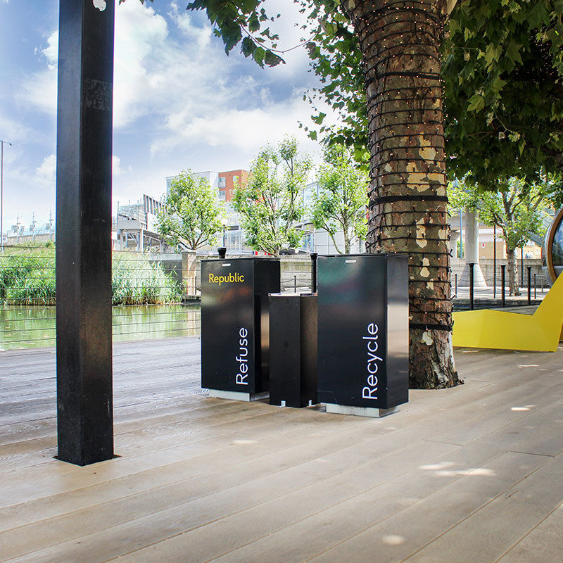 Images for Custom litter and recycling bins for Republic London