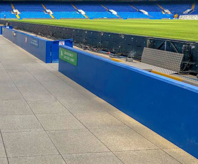 Concrete paving for Chelsea Football Club terrace refurb | Alfresco Floors