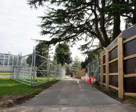 Tree root protection on access road at Royal Botanic Gardens | Green ...