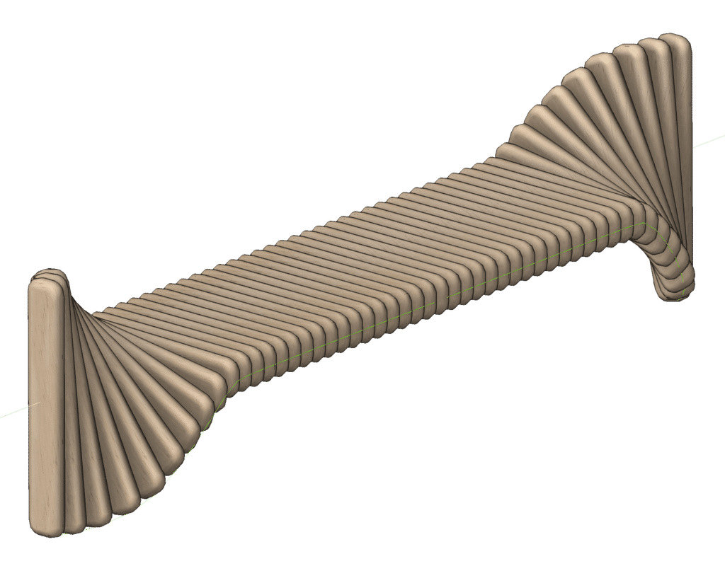 simple sculptured bench by moveart | Images