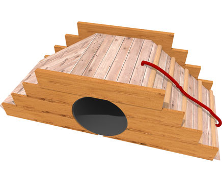 Up and Over Bridge with Rope and Tunnel | Timotay Playscapes