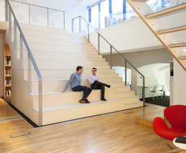 Office bleacher style seating | Benchmark | ESI Interior Design