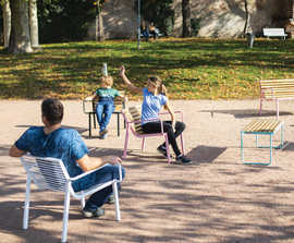 Stack Sofa, Armchair and Stool | mmcité UK | ESI External Works