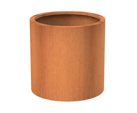 Cado contemporary corten steel circular planter | Taylor Made Planters ...