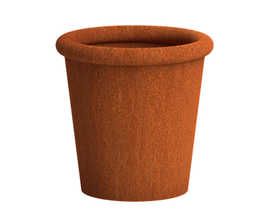 Cado contemporary corten steel circular planter | Taylor Made Planters ...