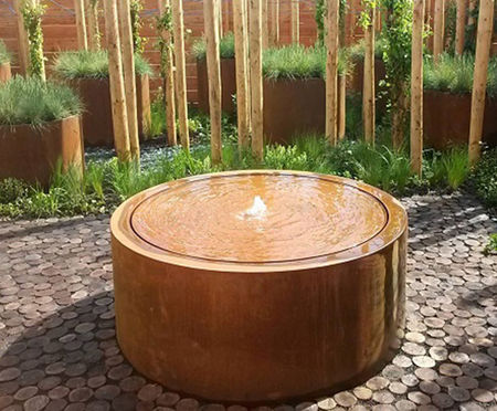 Water Table - corten steel water feature | Taylor Made Planters | ESI ...
