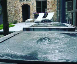 Water Table - illuminated aluminium water feature | Taylor Made ...