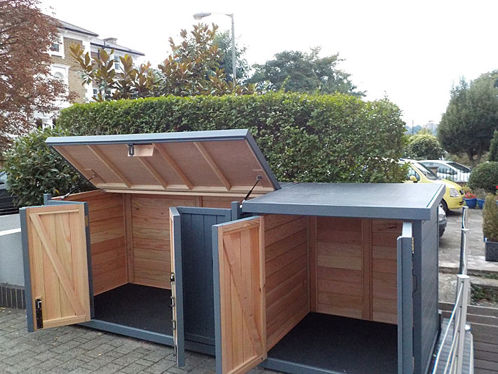 Images for Handmade timber bin stores