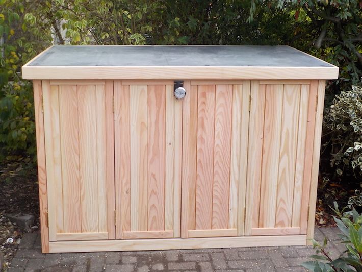 Pedalbase 3 solid timber bike shed | The Bike Shed Company | ESI ...