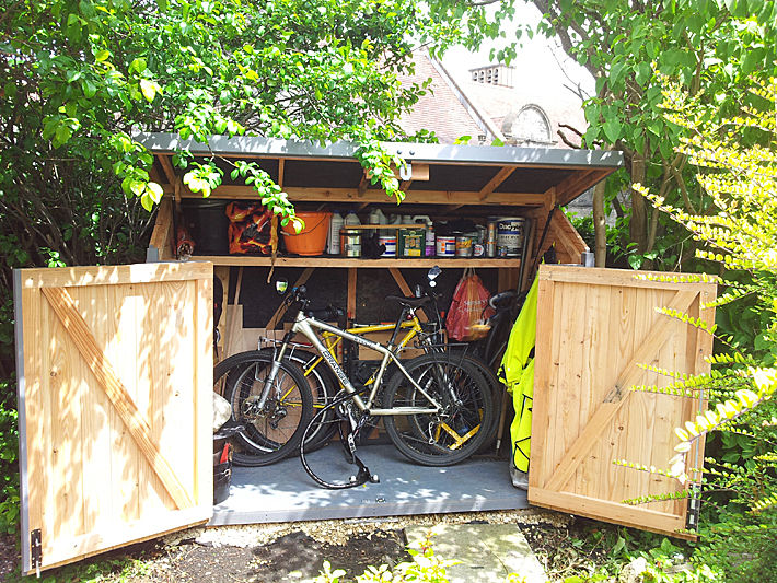 Spokeshed 5 secure solid FSC timber bike shed (5 bikes) | The Bike Shed ...