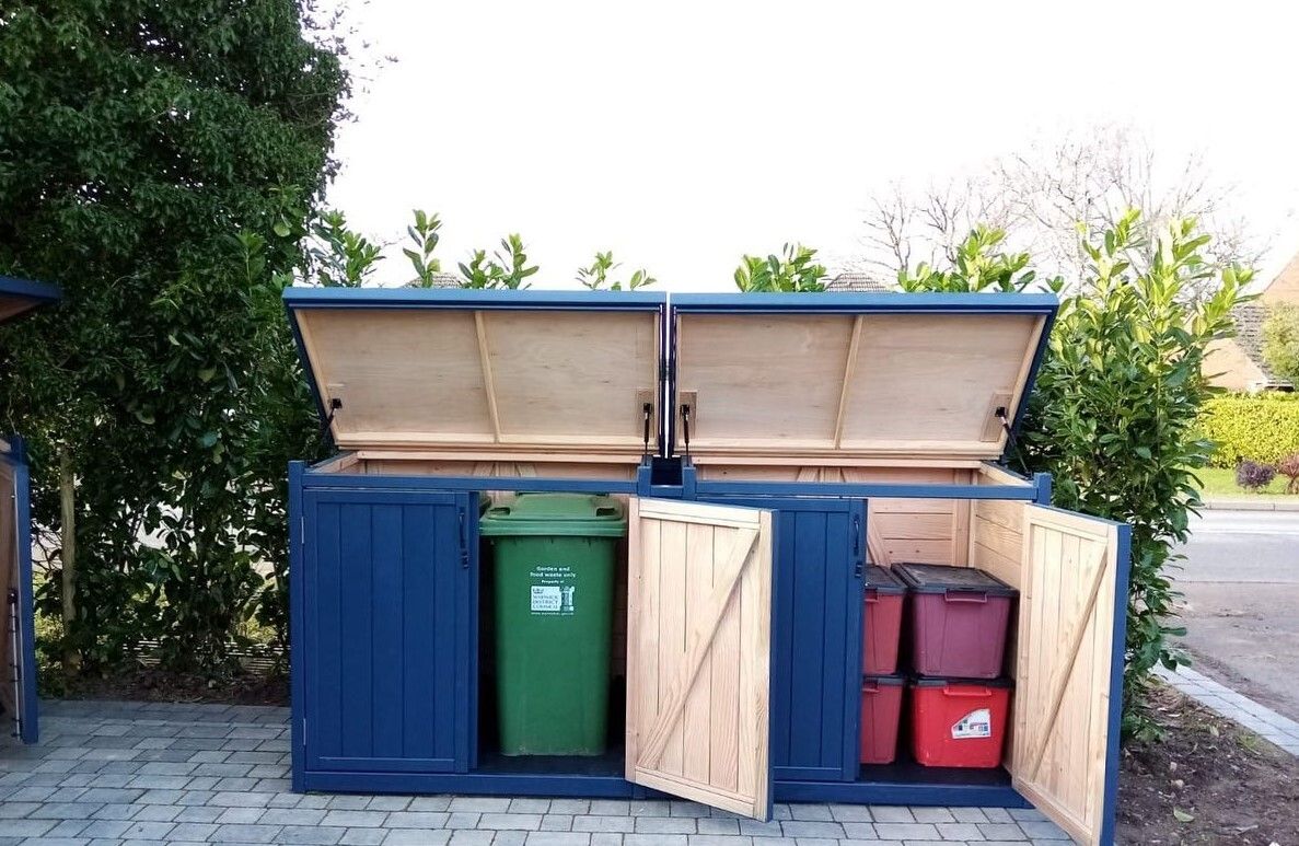Images for Handmade timber bin stores