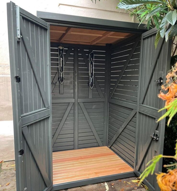 Images for V-shed vertical space-saving bike shed and general storage unit