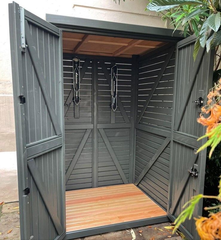 V-shed vertical space-saving bike shed and general storage unit | The ...