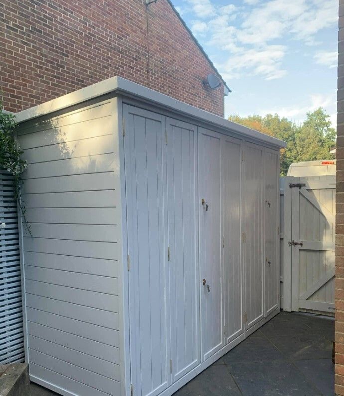V-shed vertical space-saving bike shed and general storage unit | The ...