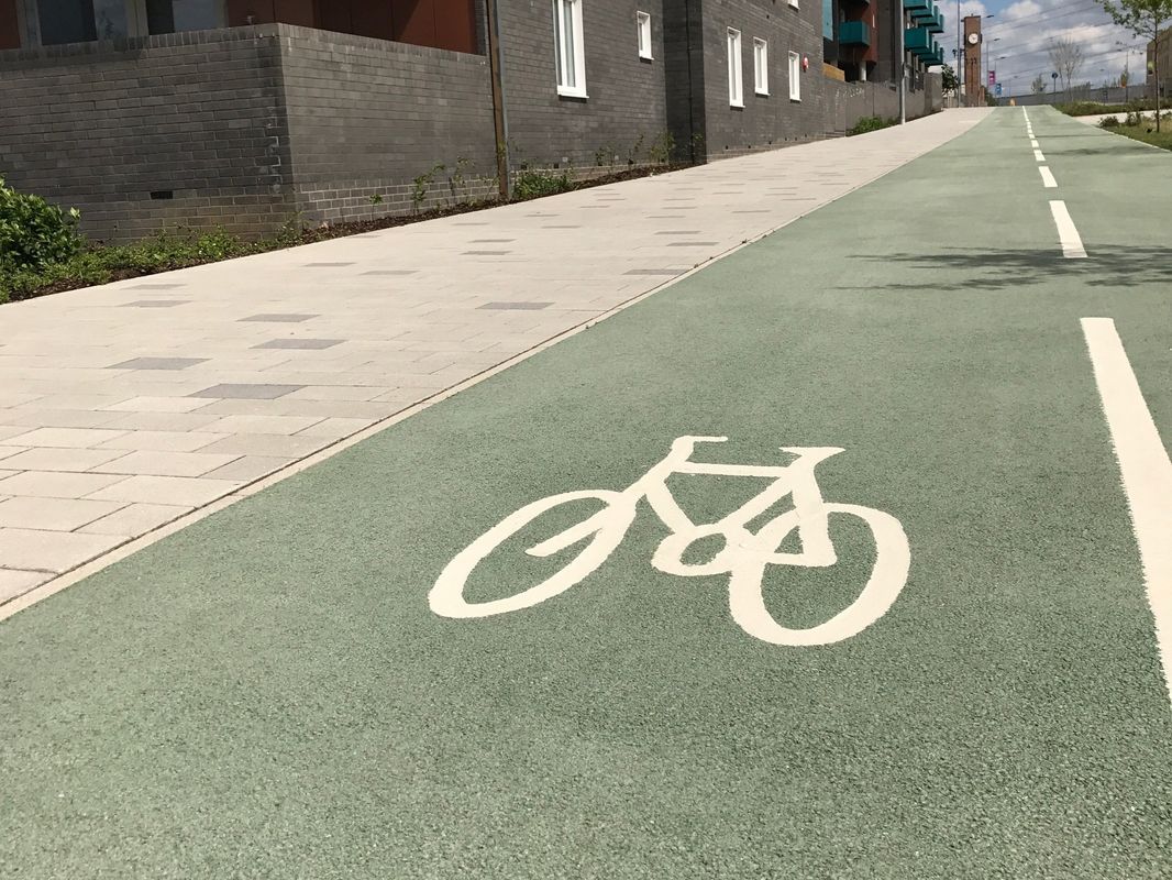 NatraTex coloured surfacing for cycleways | Images