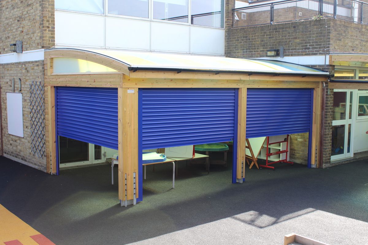 Images for Two roller-shutter canopies