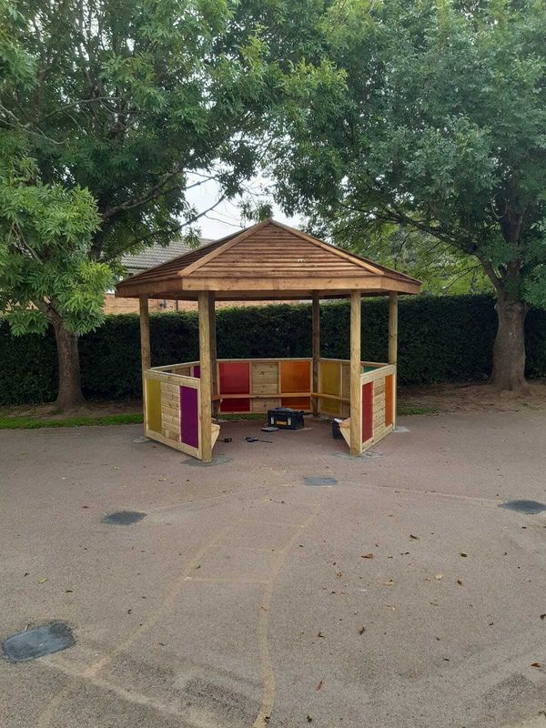 Images for Vibrant outdoor classroom and seating area for school