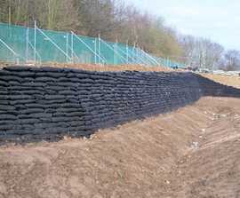 Rootlok vegetated wall system | GeoGrow | ESI External Works