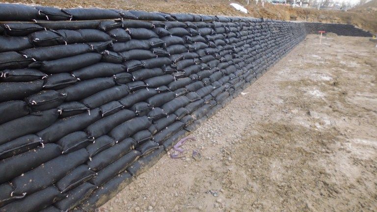 Rootlok vegetated gravity wall system | GeoGrow | ESI External Works