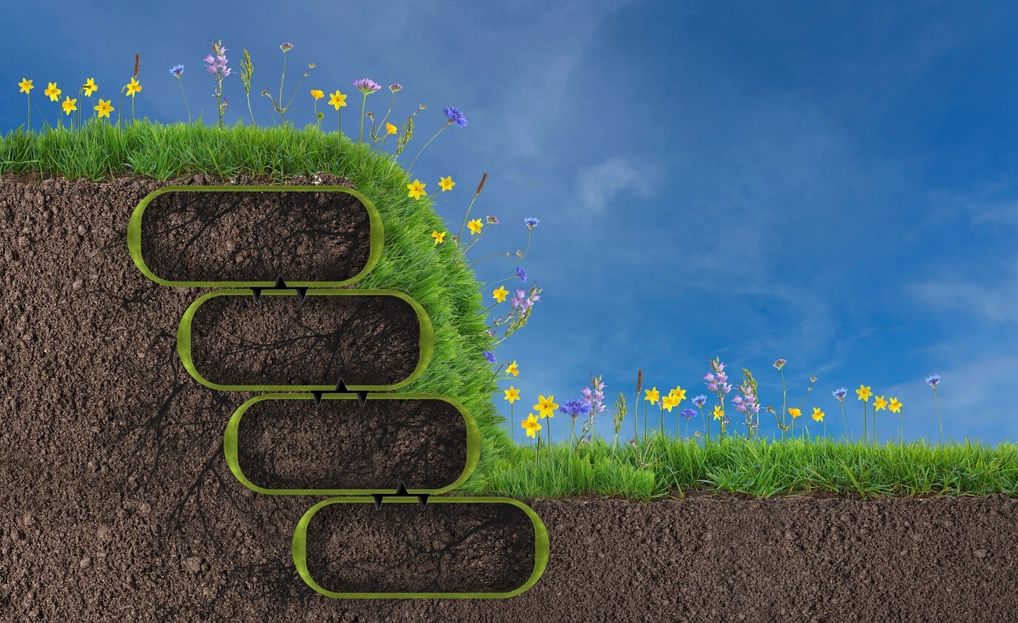 Rootlok vegetated wall system | GeoGrow | ESI External Works