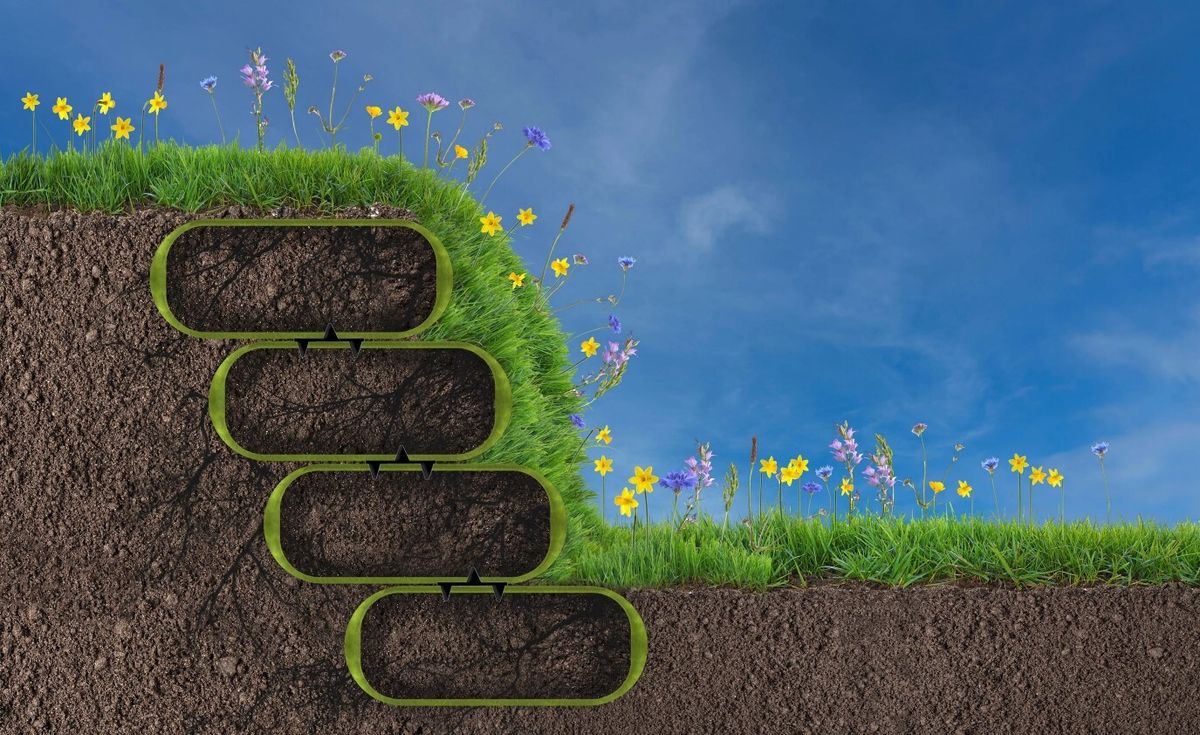 Rootlok vegetated wall system | GeoGrow | ESI External Works