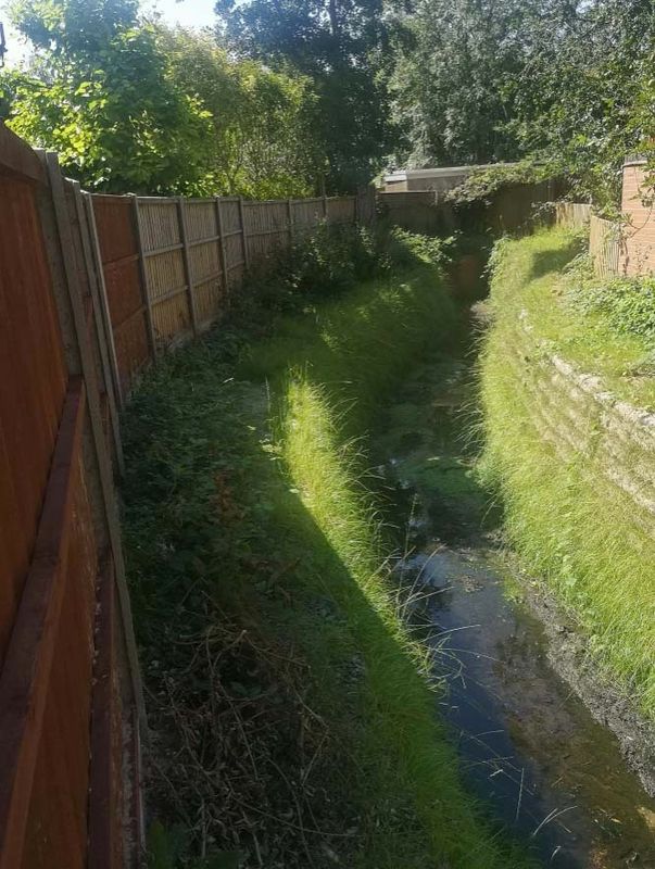 Storm drainage channel restoration using Rootlok | Images