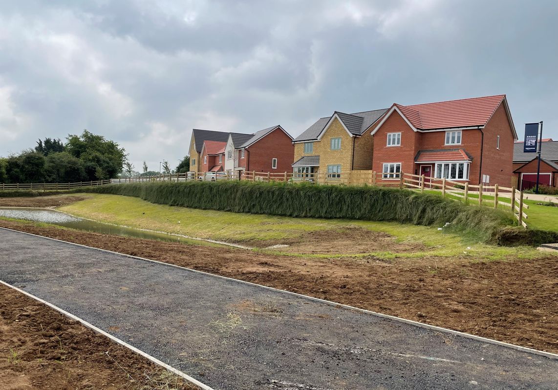 Images for Earth reinforced retaining walls for attenuation ponds