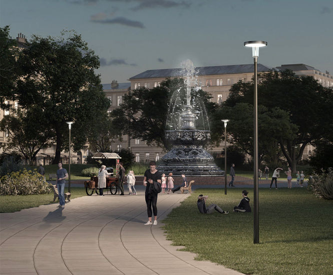 Yloo Catenary pendant luminaire | Selux UK