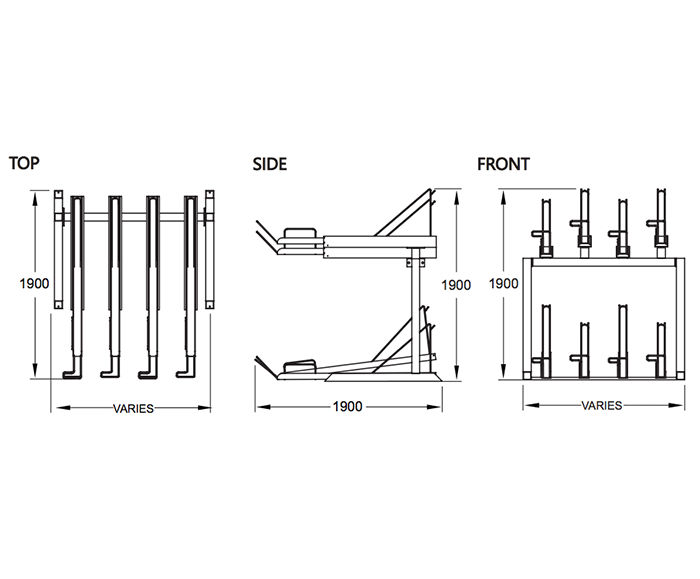 Two Tier Bike Rack | Images