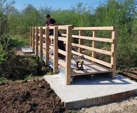 Timber pedestrian, bridle and cycle kit form bridges | Bison Bridges ...