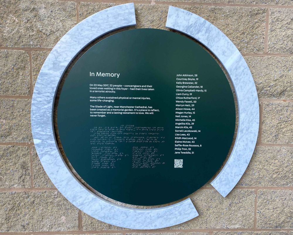 Images for Commemorative signage - Glade of Light memorial