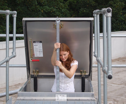 LadderUp® safety post | Bilco UK