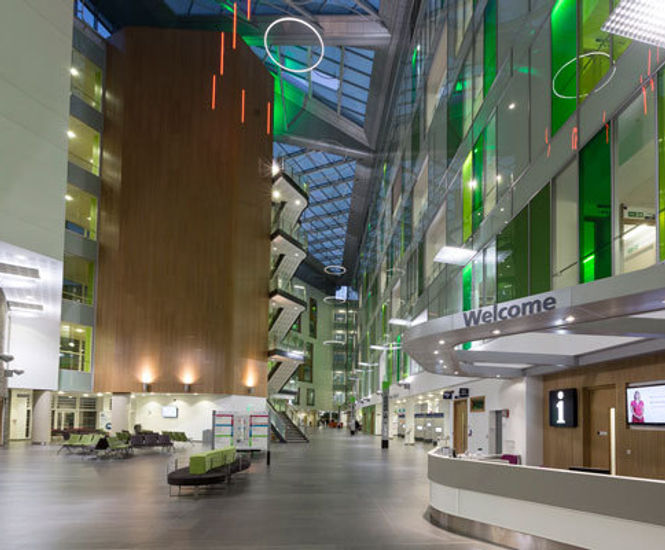 Heavy-duty floor access covers for new hospital | Howe Green