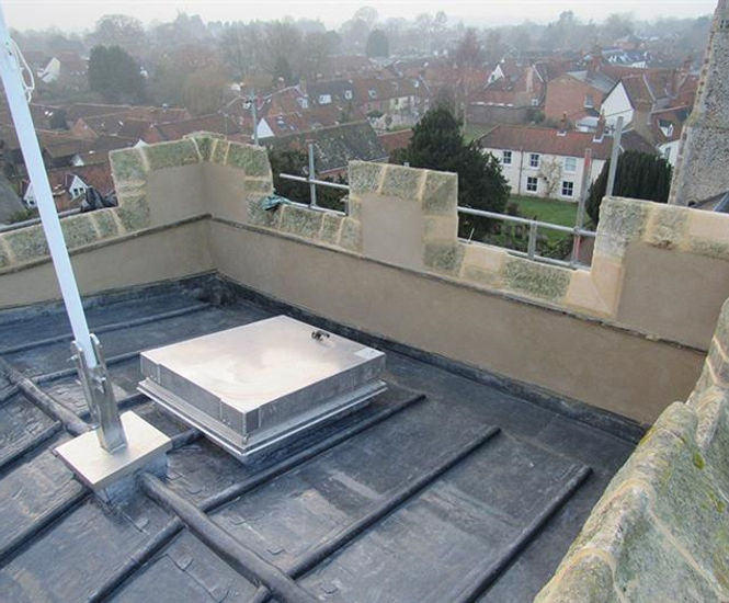 VersaMount® roof hatch for medieval church restoration | Bilco UK