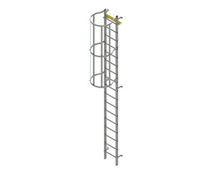 Type BL-WH fixed ladder with safety cage | Bilco UK