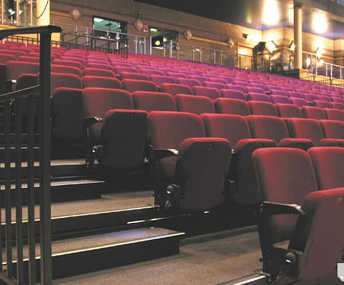 Seatway TP retractable, telescopic seating platforms | Hussey Seatway ...