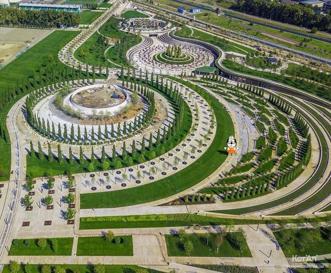 Boxy, geometric trees for Krasnodar Stadium, Russia | Lorenz von Ehren