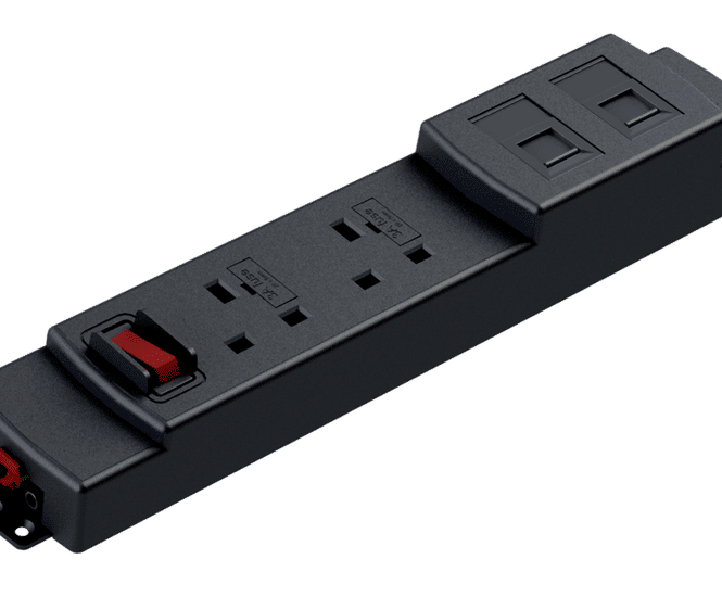Elite Power & Data under desk module | CMD Ltd