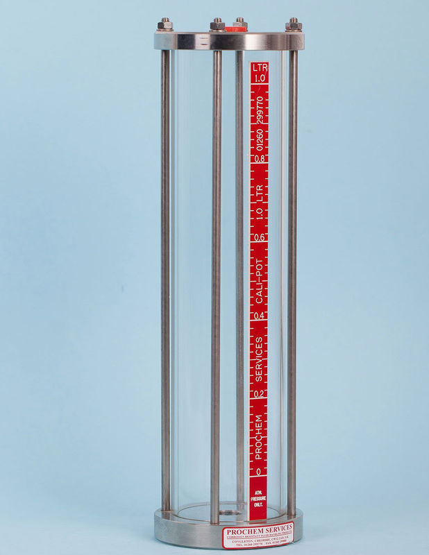Calibration Pots - dosing pump flow measurement vessel | Images